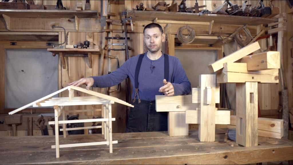 Beginner Japanese timber framing course - Mr.Chickadee