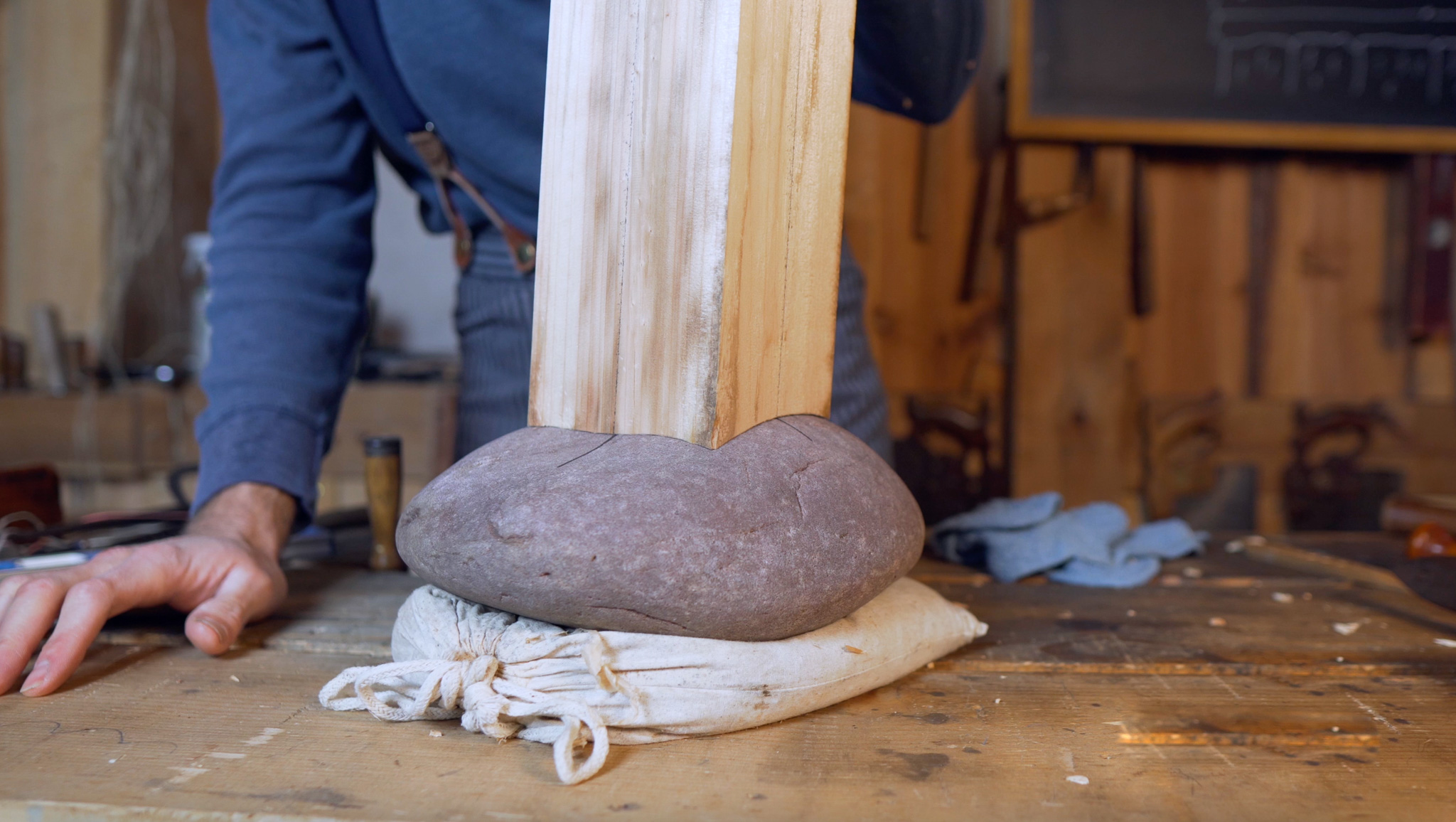 Stone Foundation and scribing wood to stone - Mr.Chickadee